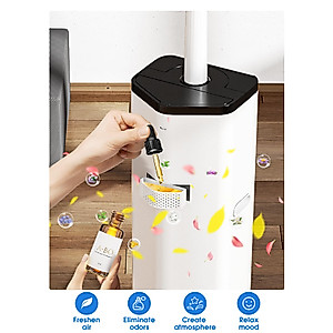 19L/5Gal Large Humidifiers for Bedroom 2800 sq ft, Quiet Humidifiers for Large Room, Floor Humidifier with 3 Mist Mode & Auto 180°Mist Tube for Home Whole House School Office Commercial Plants