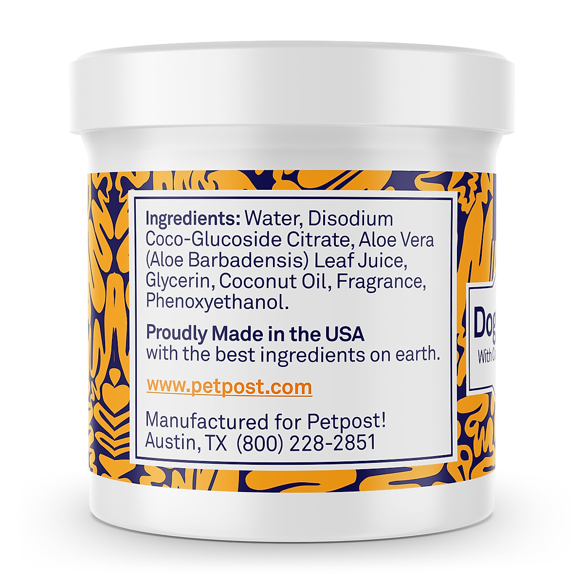 Petpost | Dog Ear Cleaner Wipes - Ultra Soft Cotton Pads in Coconut Oil Aloe Solution - Dog Ear Rinse & Cleanser 100 ct.