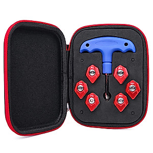 Gofotu 1 Set Aftermarket Golf Weight Tool Kit Fit Cobra SZ Speedzone Driver Red 6g,8g,10g,12g,14g,16g+Wrench+case