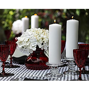 Bolsius White Pillar Candles – 3x9 Unscented Candle Set of 6 – Dripless, Smokeless, and Clean Burning Household Dinner Candles – Perfect for Weddings, Parties, Dinners Decorative Candles