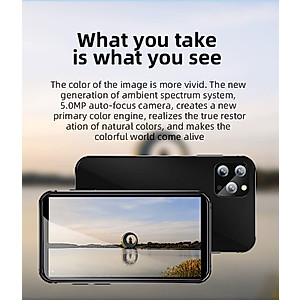 SUDRID Mini Smartphone, Unlocked Smartphone The World's Smallest Cell Phone 3.0 Inches Android Mini Phone 2G+32G Quad Core 5.0MP Dual SIM Tiny Child Phone Unlocked 3G Mobile Phone (Black)