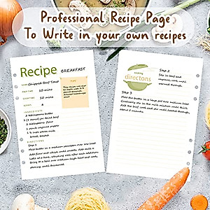 Personalized Blank Recipe Book Binder, Custom Leather Family Cookbook Journal, Recipe Sketchbook to Write in, Laser Engraved, Handcrafted Gift for Valentines, Christmas, Birthday, Husband, Mom, Dad