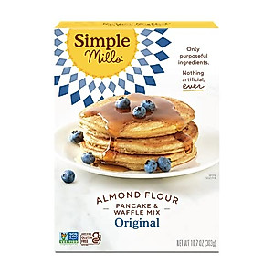 Simple Mills Almond Flour Pancake & Waffle Mix, Original - Gluten Free, Plant Based, Paleo Friendly, Breakfast 10.7 Ounce (Pack of 1)