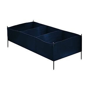 Zoowalker 4 x 2 x 1 Feet Raised Garden Bed Fabric Planter for Outdoor Plants 60 Gallon Garden Grow Bag Planter Box Heavy Duty Fabric Pot for Vegetables Flowers Herbs