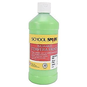 School Smart PAINT TEMPERA WASH LIGHT GREEN PINT
