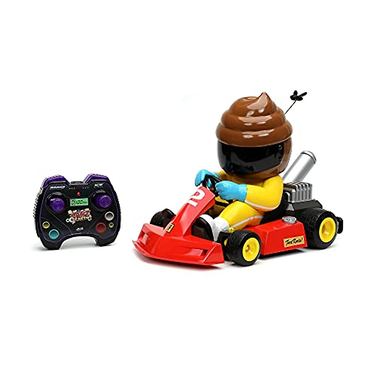 Jada Toys Fart Karts, Remote Control Car, Makes a Variety of Farting Sounds from the Kart, Hilariously Fun Toy, HyperChargers USB Charging Technology, For Ages 6 and up