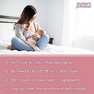 Organic Nipple Cream for Breastfeeding Mothers | Lanolin Free Nipple Butter, Safe for Nursing Moms & Babies | No Need to Wash Balm for Dry Skin & Breast Feeding, Breastfeeding Essentials (2 Pack)