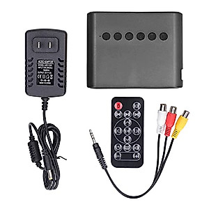 Mini Projector, HD LED Micro Mobile Phone Same Screen, AV Audio Interface Projector with Remote Control for Laptop TV Phone Tablet(Black)
