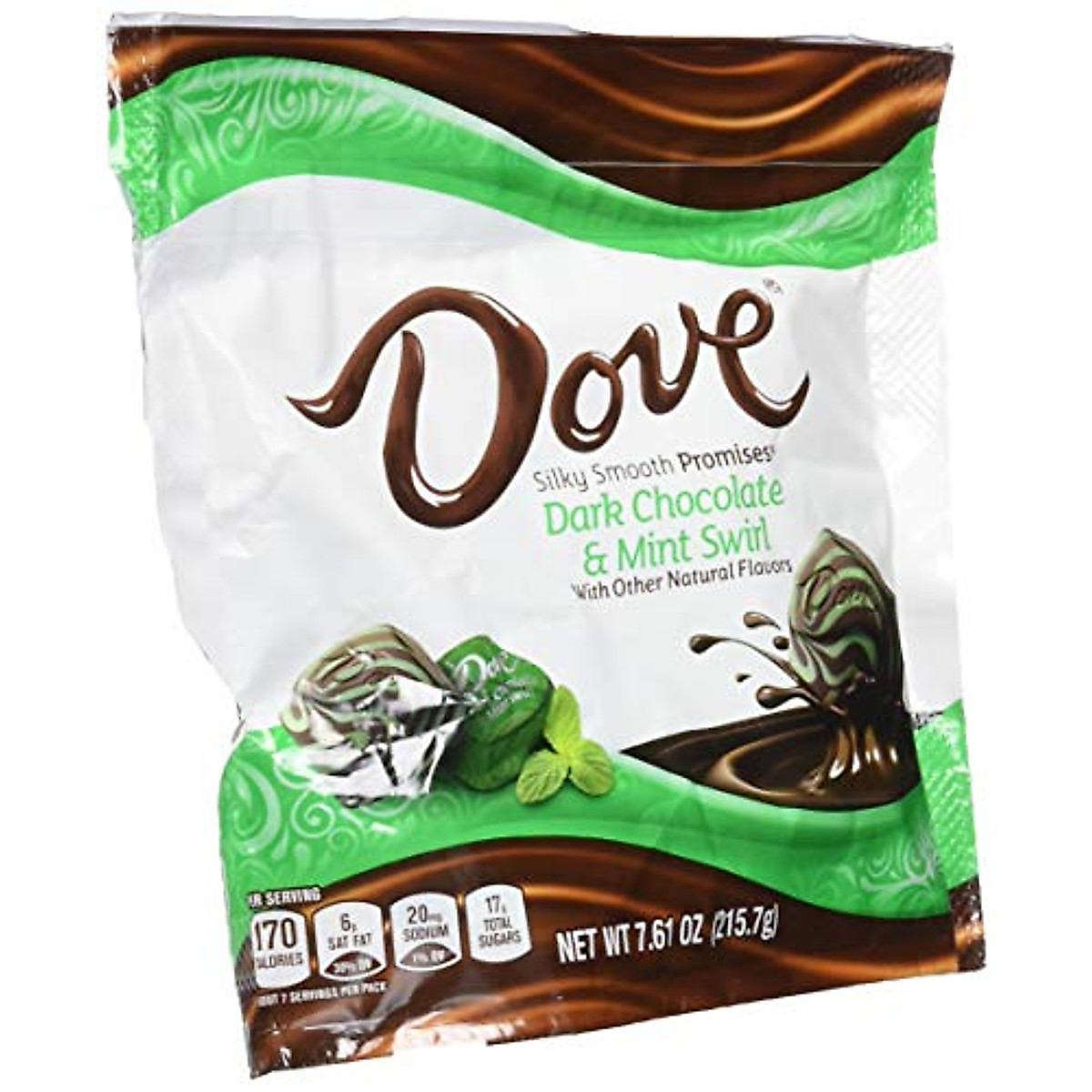 Dove Promises Dark Chocolate Mint Swirl Candy Bag, 7.61 Oz
