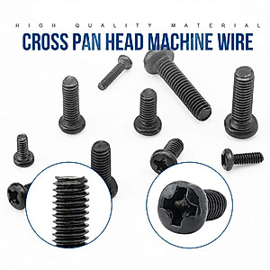 650pcs Cross Recessed Round Pan Head Machine Screws Set M1.4 M1.7 M2 M2.5 M3 Mini Screw for Laptop for Computer Screw Screw Kit SCRW-196423
