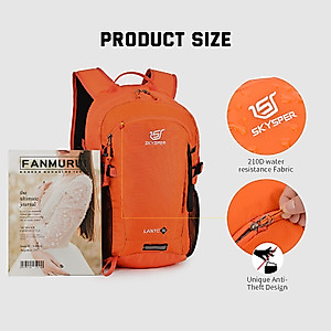 SKYSPER Small Hiking Backpack, 20L Lightweight Travel Backpacks Hiking Daypack for Women Men