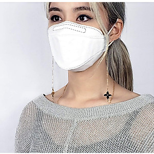 2 PCS /1 PC Eyeglasses Chain Mask Chain Holder Sunglasses Chain Necklace Women Men Gold Silver Rose Gold Black Pearl