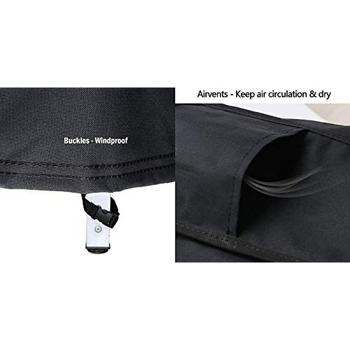 Rilime Fire Pit Cover, 31 Inch Square Firepit Covers 30x30 for Outdoor Gas Fireplace, Fire Pit Table Covers Square - 31 X 31 X24 Inch