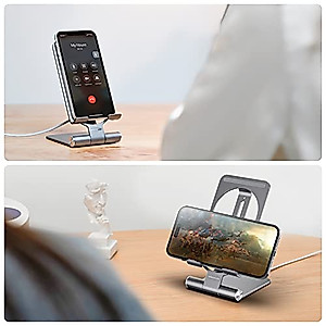 Nillkin Fast Wireless Charger Stand Adjustable - Qi Wireless Charging Stand for iPhone 15 14 13 12 pro max/Pro/Plus, Samsung Galaxy S23 S22 Ultra S21 Plus S20, Note 20/10+/9 and More, Gray