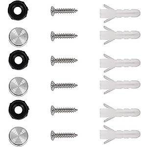 Diano 22.5cm Black Wine Glass Rack, Under Cabinet Wine Glass Holder, Stemware Rack Under Shelf, Wine Glasses Storage Hanger For Bar Kitchen 3 Rows