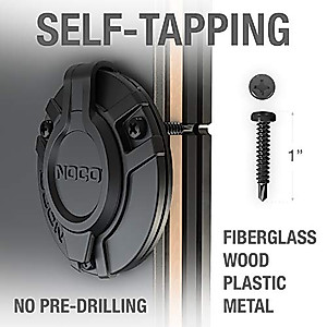 NOCO GCP1 15A AC Port Plug, 125V Power Inlet Socket, and Waterproof Electrical Outlet Receptacle Box with 16-Inch Integrated Outdoor Extension Cord