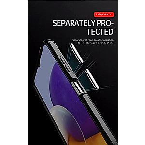 M MAIKEZI Samsung A22 5G case,Galaxy A22 5G case,with HD Screen Protector, Soft TPU Slim Fashion Non-Slip Protective Phone Case Cover for Samsung Galaxy A22 5G (Black Brushed TPU)