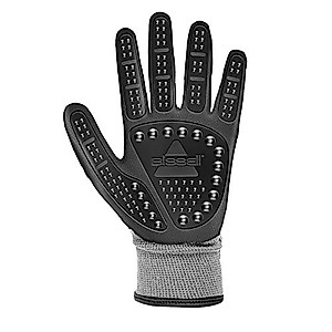 Bissell De-Shedding Grooming Gloves for Pets, Size Medium (M), 1 Pair, for Long and Short Hair on Dogs Cats and More