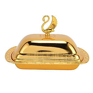 YYQTGG Gold Fruit Tray, European Style Easy To Candy Bowl for Desserts(Gold)