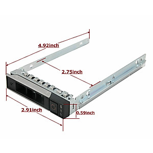 2.5" DXD9H 0DXD9H SAS SATA Hard Drive Tray Caddy for PowerEdge 14th Server R440 R640 R740 R740xd R940 R6415 R7415 R7425 Hot Swap Bracket