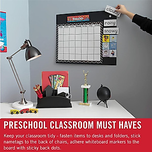 VELCRO Brand Dots with Adhesive | 250 Sets White and Black Assorted | Preschool Classroom Must Haves | Sticky Back Circles Perfect for Teachers | 1/2 Inch Round Tape (VEL-40031-USA)