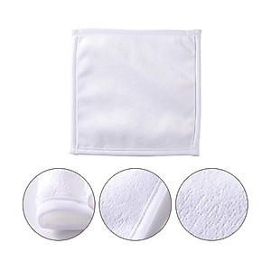 PYD Life 12 Pack Sublimation Blanks White Towel 12 Inch Bathroom Face Hand Towel Kitchen Tea Dish Drying Cotton High Absorbent Polyester Towel for Heat Press Transfer Print