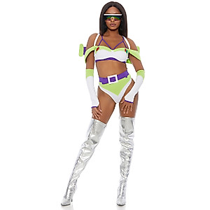 Forplay Women To Infinity Sexy Astronaut Movie Character Adult Sized Costumes, White, Medium/Large US