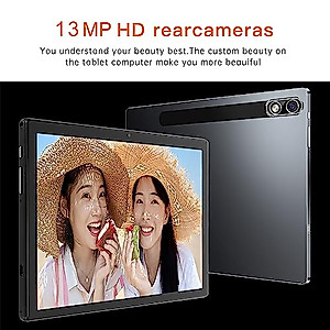 HEEPDD Tablet PC, 10.1 Inch 2 in 1 Tablet Clear Dual Speakers 5G WiFi 8GB RAM 256GB (US Plug)