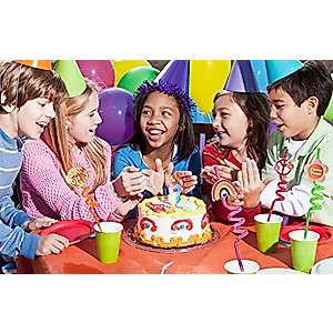 60's Hippie Boho Party Favors Two Groovy Straws Reusable Plastic Drinking Straws 8 Designs 24pcs, Boho Rainbow Birthday Party Favor Kids with 2 Cleaning Brush