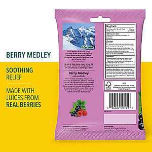 Ricola Berry Medley Bag | Cough Suppressant Throat Drops | Naturally Soothing Long-Lasting Relief - 19 Count (Pack of 1)