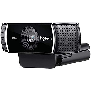Logitech HD C922 Pro Webcam, 1080p Camera for Streaming Gaming Sessions, Background Replacement, Tripod Included