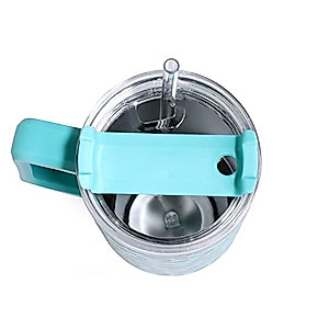 QEAGVJ 40oz Insulated Leopard Tumbler With Lid and Straws,Stainless Steel Coffee Tumbler with handle,Double Vacuum Leak Proof Coffee Travel Mug Water Bottle For Home, Office, Party…