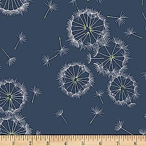Art Gallery Fabrics Art Gallery Sketchbook Tiny Dancer Midnight in Jersey Knit, Blue