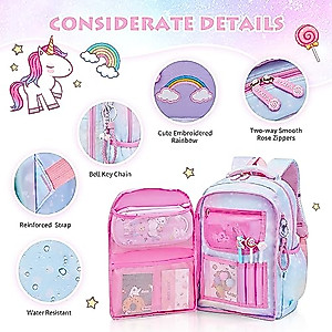 Backpacks for Girls School Cute Kids Backpack Bookbags with Insulated Lunch Box Set for School Elementary girl, Tie Dye School Bag with Laptop Compartments 16 * 11.5 * 7.5, Galaxy Blue