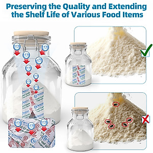 Wisesorb 500CC 50 Packs Oxygen Absorbers for Food Storage, Food Grade Oxygen Absorbers, O2 Absorbers Food Grade for Food Storage