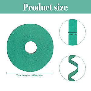 5 Rolls Garden Tie Green Tape - Twist Ties for Plants 1/2" 165ft Garden Plant Ties Soft and Tomato Plant Ties - Plant Twist Tie for Plant Gardening, Home, Office