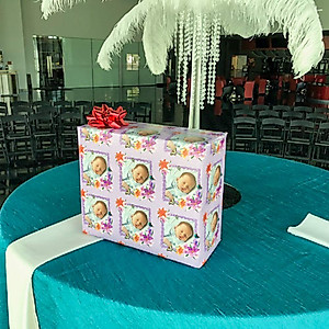 Fun Gift Wrap 1st Birthday Personalized Wrapping Paper - Customized With Your Photograph, Name, or Message, 4 Foot Roll, 30 Inch Wide-1st Birthday Princess