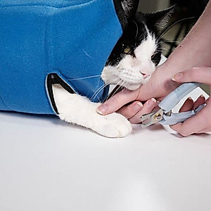 Jokari Animal Hugger Wrap Bag Carrier to Groom Cats, Pets, and Small Dogs or Kittens. Clip Nails, Brush Fur or Hair, Hold Furry Friends Snug and Safe. Great Grooming Restraint Kit for Pets or Groomers