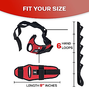 RIMSports Foot Stretcher and Calf Stretcher - Leg Stretcher Strap for Plantar Fasciitis and Achilles Tendonitis, Foot & Leg Stretch Strap for Hamstring, Leg Stretching Straps for Dancers and Yoga