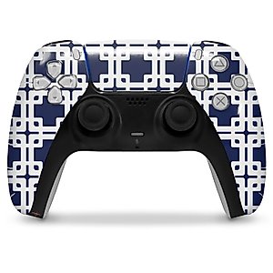 WraptorSkinz Skin Wrap compatible with Sony PS5 DualSense Controller Boxed Navy Blue (CONTROLLER NOT INCLUDED)