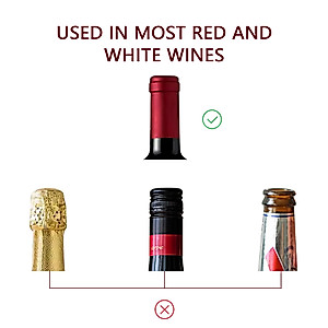 BETTFOR Wine Stoppers for Wine Bottles with Stainless Steel Vacuum Wine Bottle Stopper with Silicone Reusable Wine Corks, Leak proof Keep Fresh Suitable for Red&White Bottle (Silver, 2 Pack)
