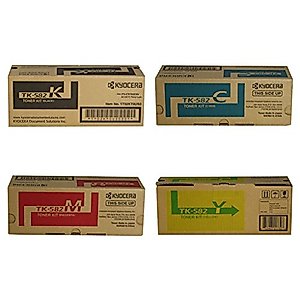 Kyocera TK582 (TK-582) 4-Color Toner Cartridge Set for P6021cdn, FS-C5150dn