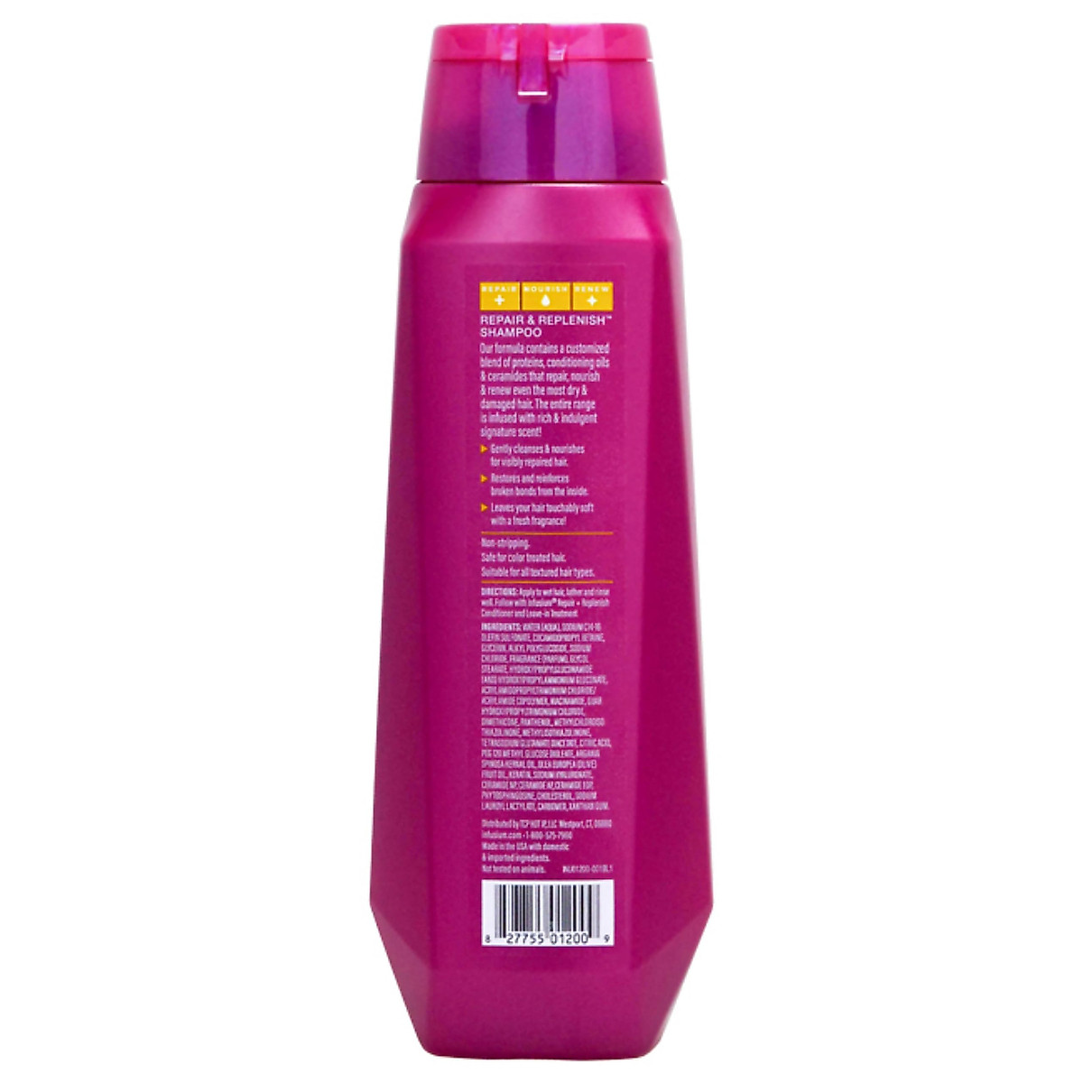 Infusium Moisturize and Replenish Shampoo - Infused with Avocado and Olive Oil - Hair Care for Dry Hair - Moisturizing Shampoo for Women - 13.5 oz