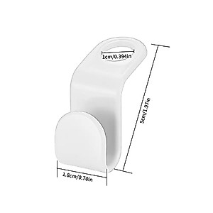 65 Pcs Clothes Hanger Connector Hooks, Cascading Hangers Extender Clips, Space Saving Hanger Closet Organizer Hooks, Cascading Connection Hooks for Shirt Clothes Coat Hangers - White