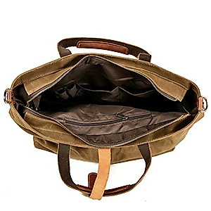 Canvas Hobo Bags for Women Leather Tote Bag Shoulder Bag Top Handle Satchel Purses and Handbags (Brown)