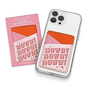 Studio Oh! Howdy Partner Phone Wallet, Stick-On Wallet for Phone Case
