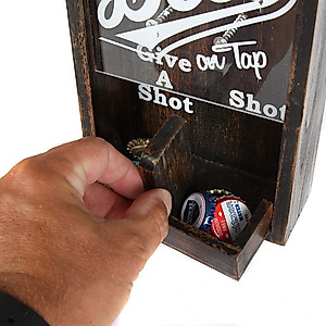 Lily’s Home Beer Bottle Cap Shadow Box Game, Wall Mounted Beer Bottle Opener: Beer On Tap. Makes the Ideal Gift for the Beer Lover.