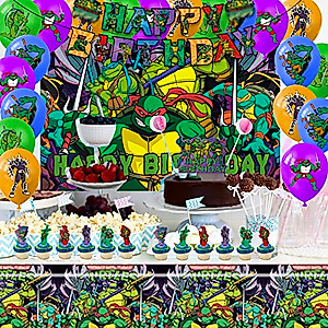 Turtle Birthday Party Decorations, Birthday Party Supplies Include Banners, Cake Decorations, Cupcake Decorations, Balloons, Tablecloths, Backgrounds, Girls And Boys Party Supplies