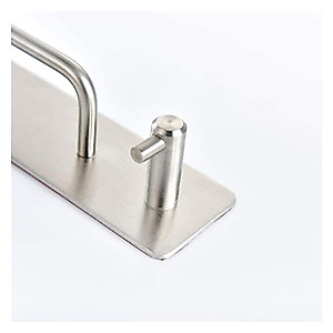 Towel Racks Towel Holder Rails Towel Rack, 304 Stainless Steel Non-perforated Kitchen Towel Bar Single Lever Hook Bathroom Towel Bar Toilet Bath Towel Rack