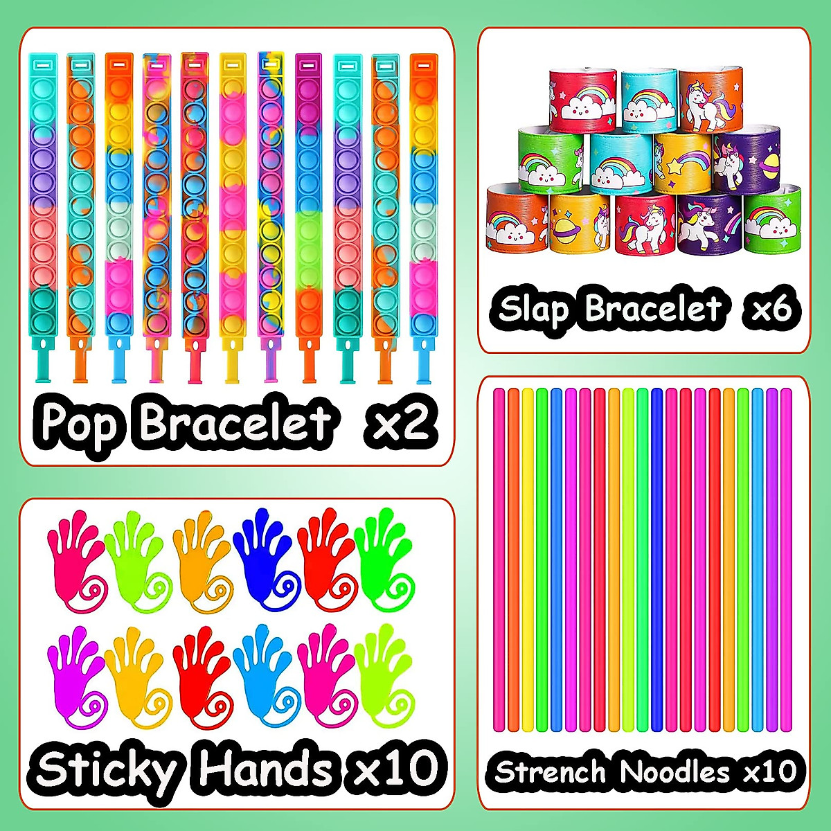 DuoDuoHouse 80 Pcs Party Favors for Kids 3-5 4-8-12,Easter Eggs Fillers, Goodie Bags Treasure Box Fidget Toys For Classroom Rewards, Kids' Party Supplies For Pinata Stuffers, Carnival Prizes